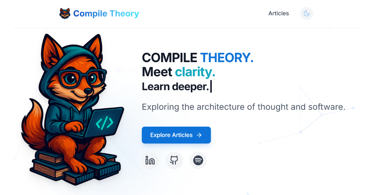 Compile Theory | Software Engineering & AI Development Blog